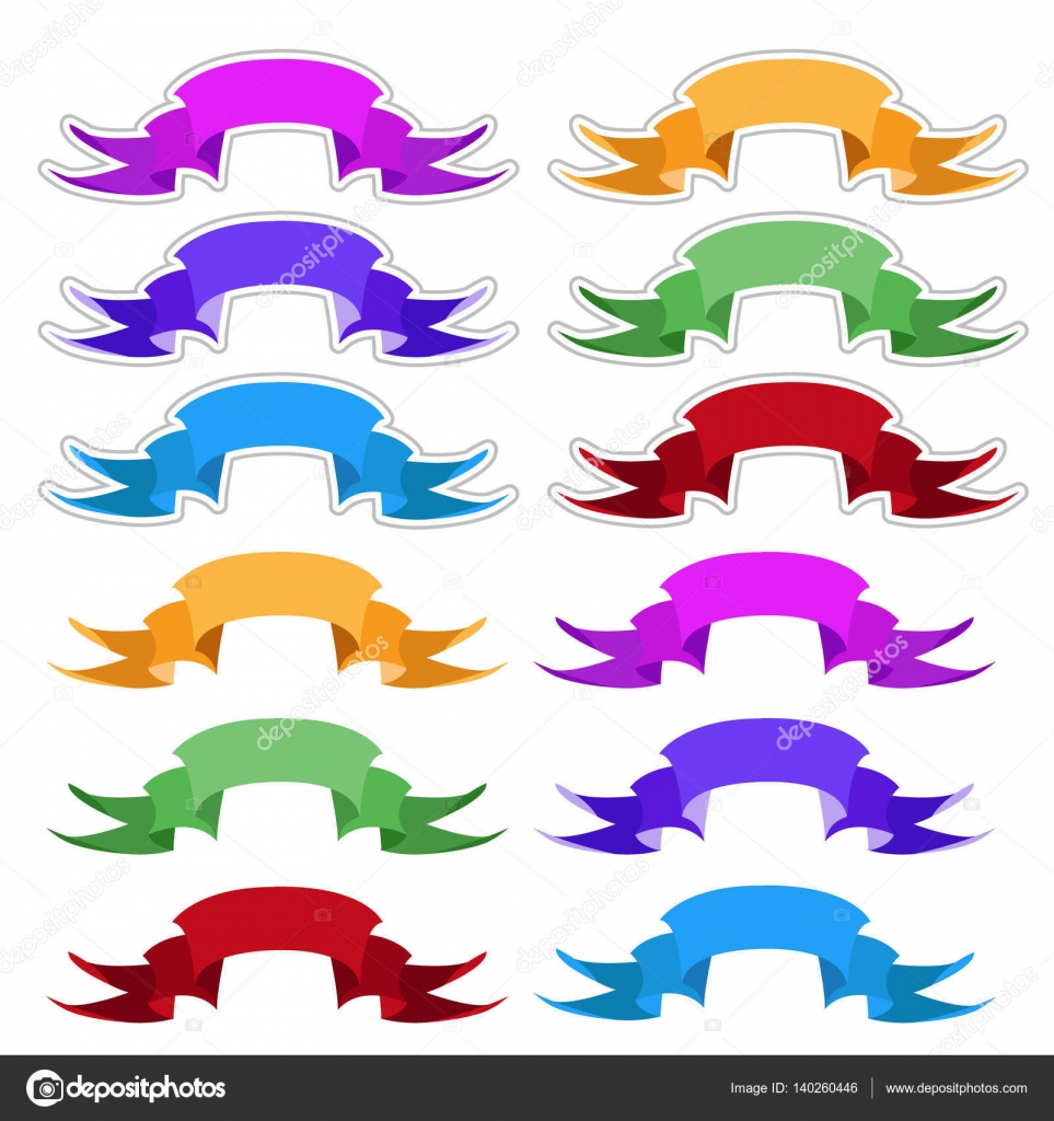 Set multi colored banners Stock Vector Image by ©filkusto #140260446