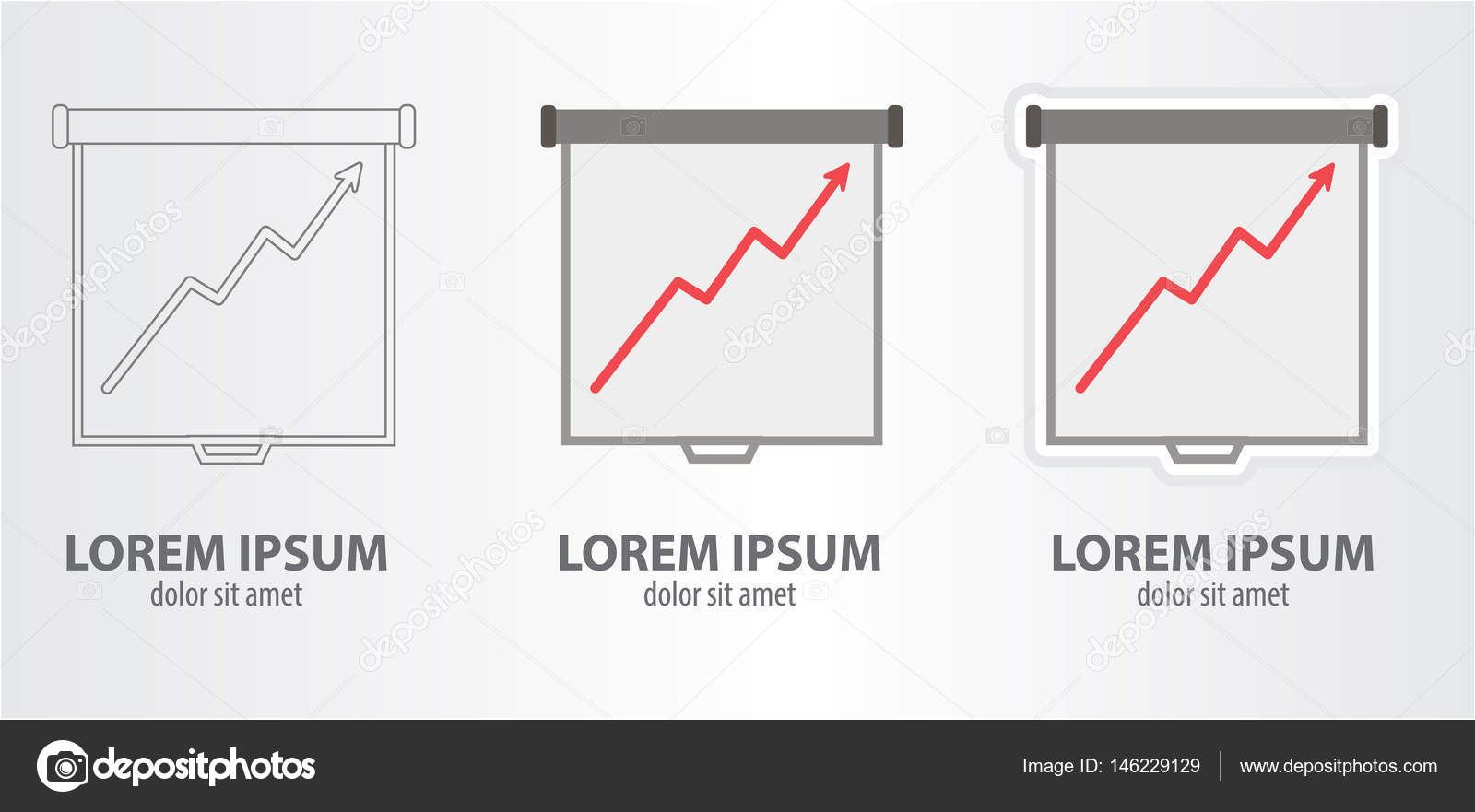 Graph logos set Stock Vector Image by ©filkusto #146229129