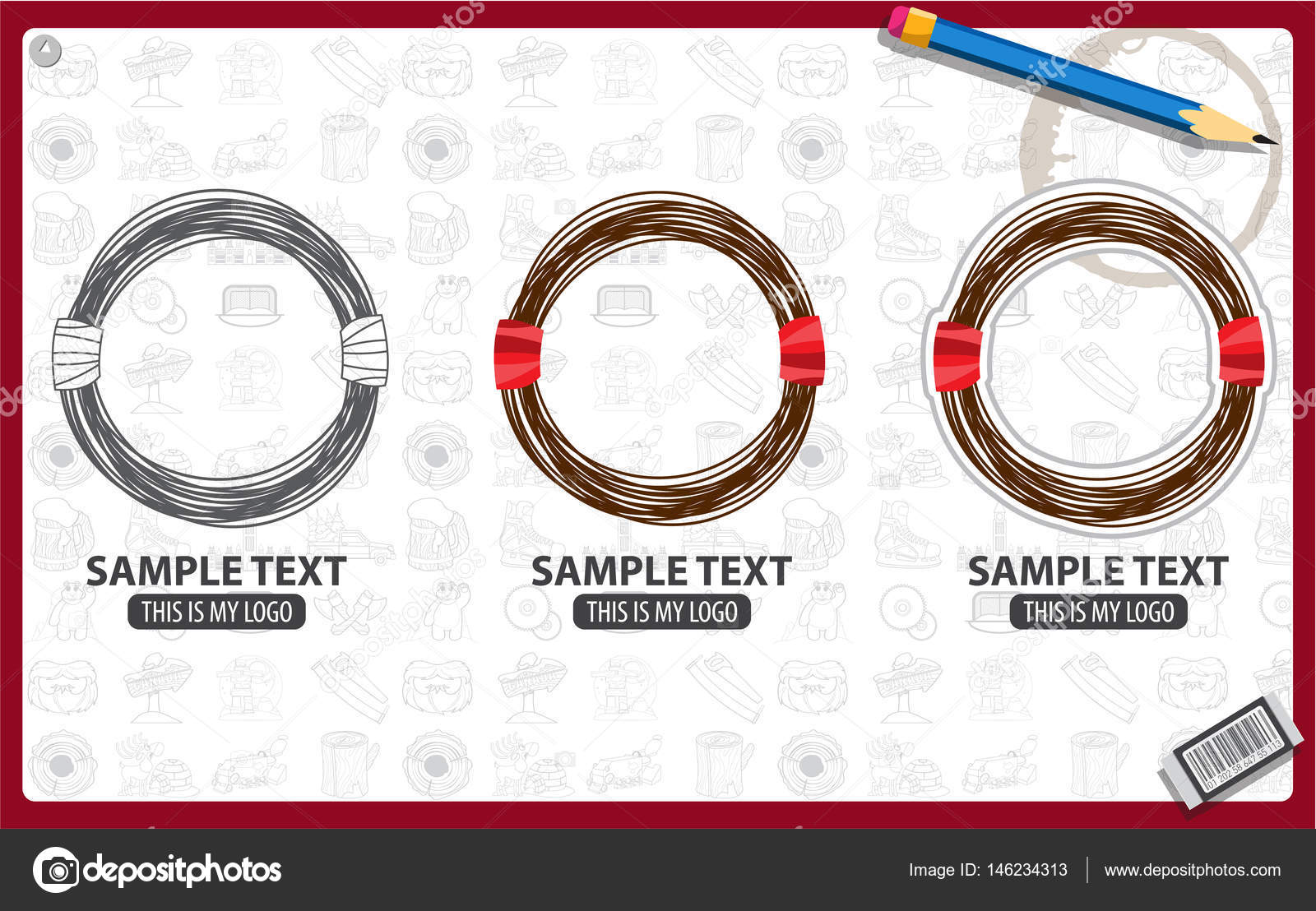 Wire logos set Stock Vector Image by ©filkusto #146234313