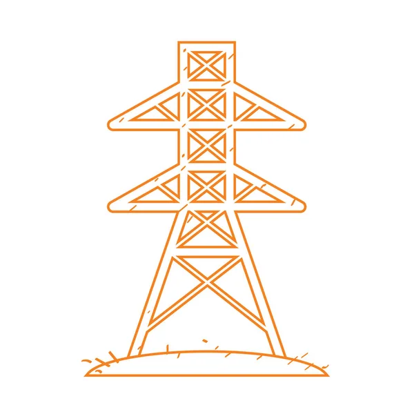 High voltage tower icon white Stock Vector Image by ©ylivdesign #201155986