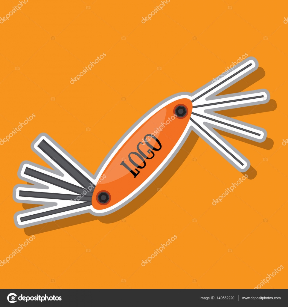 Folding tool kit, hex keys. Stock Vector Image by ©filkusto #149582220