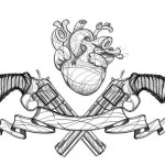 Contour image of two revolvers Stock Vector Image by ©filkusto #165739724