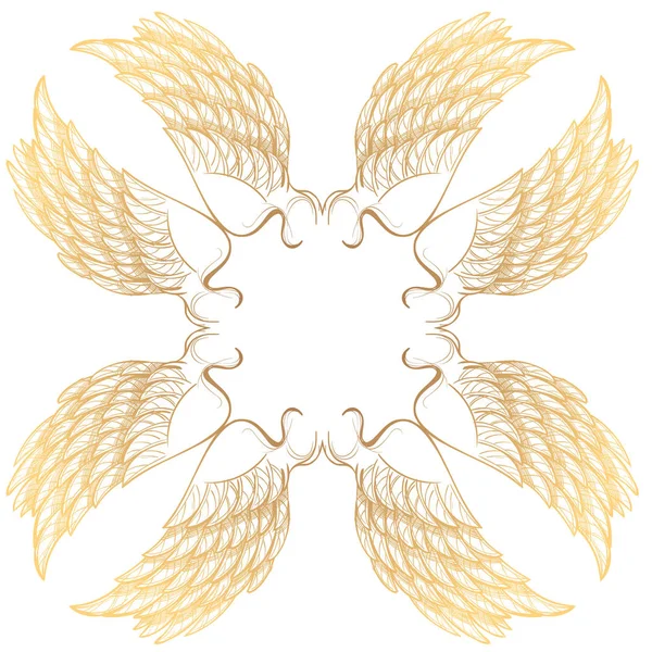 Ilustrasi sayap emas Vektor Stok oleh ©filkusto 165739356