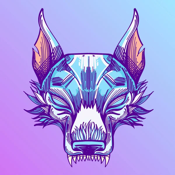 Muzzle Of A Wolf Is An Illustration Stock Vector Image By ©filkusto 165742116