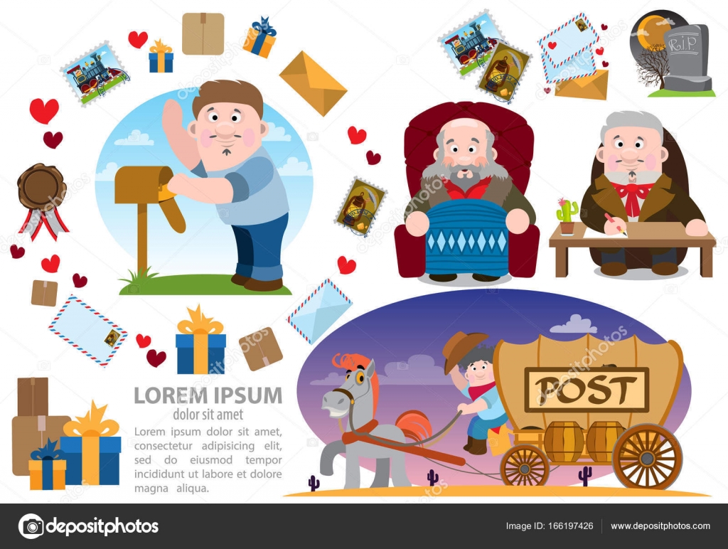 Post workers characters Stock Illustration by ©filkusto #166197426