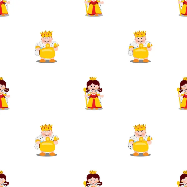 King and Queen seamless pattern. Stock Vector by ©filkusto 166191716