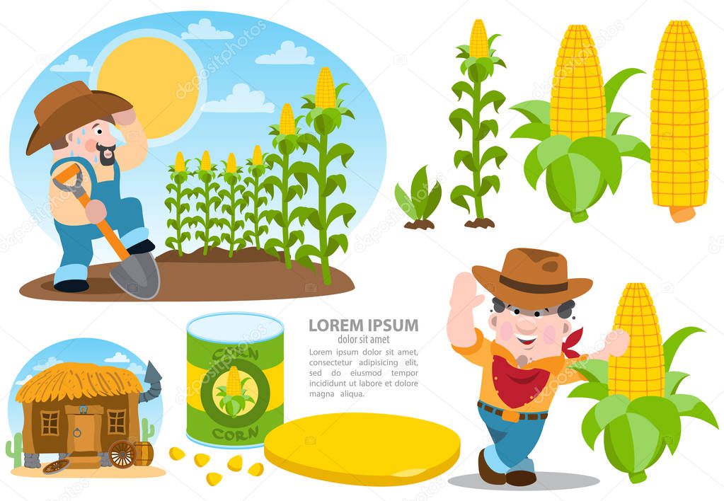 Infografías cultivando maíz. 2022