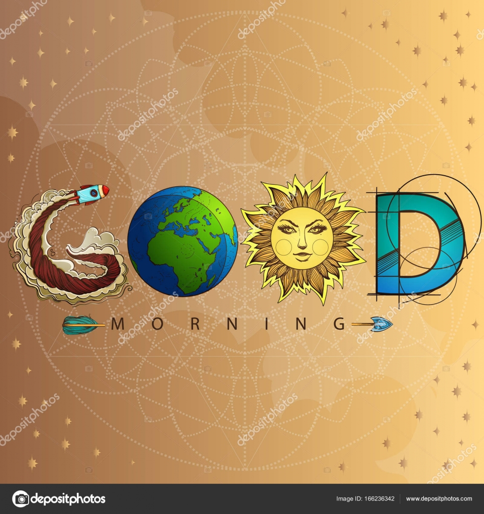 Buenos días. Cartel motivacional Vector de stock por ©filkusto 166236342