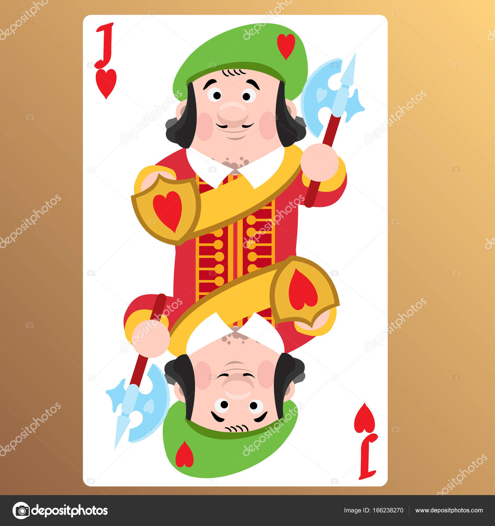 Playing card with cartoon character Stock Vector Image by ©filkusto ...