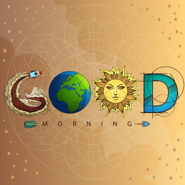 Good morning. Motivational poster Stock Vector by ©filkusto 166237168