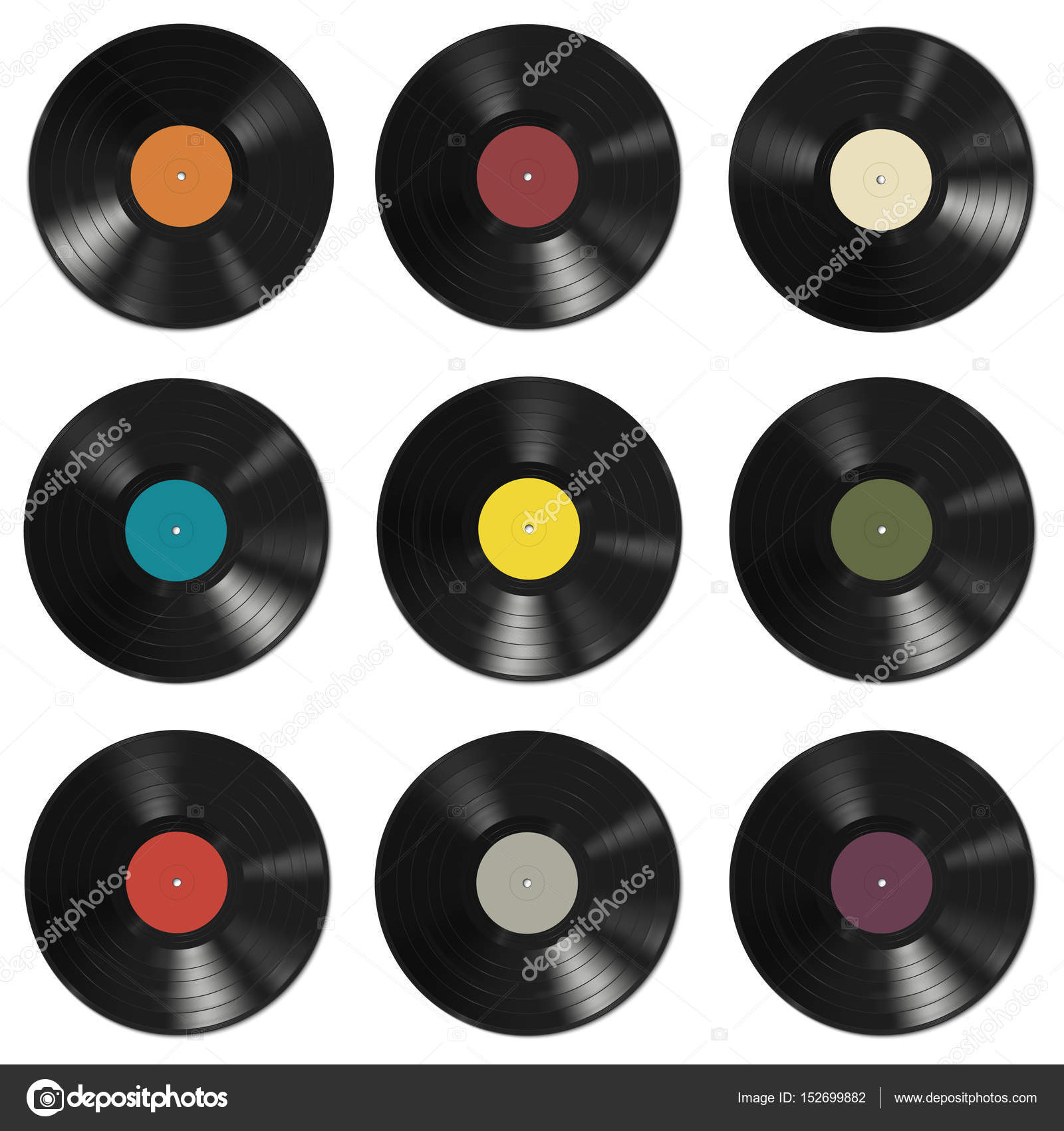 Vinyl records pattern Stock Vector by ©bolotoff 152699882