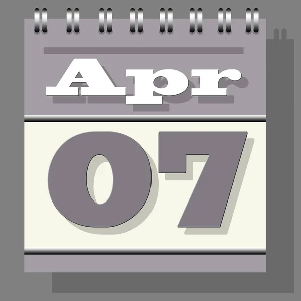 Single Leaf Daily Office Domestic Calendar Grey Color Open Date ⬇ Stock ...