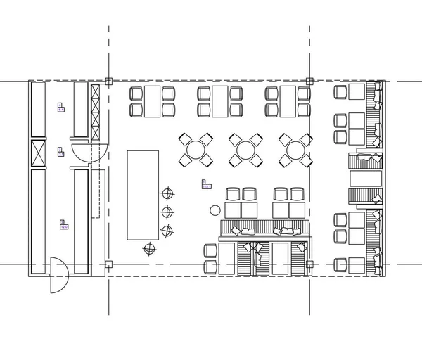 Simple Cafe Floor Plan
