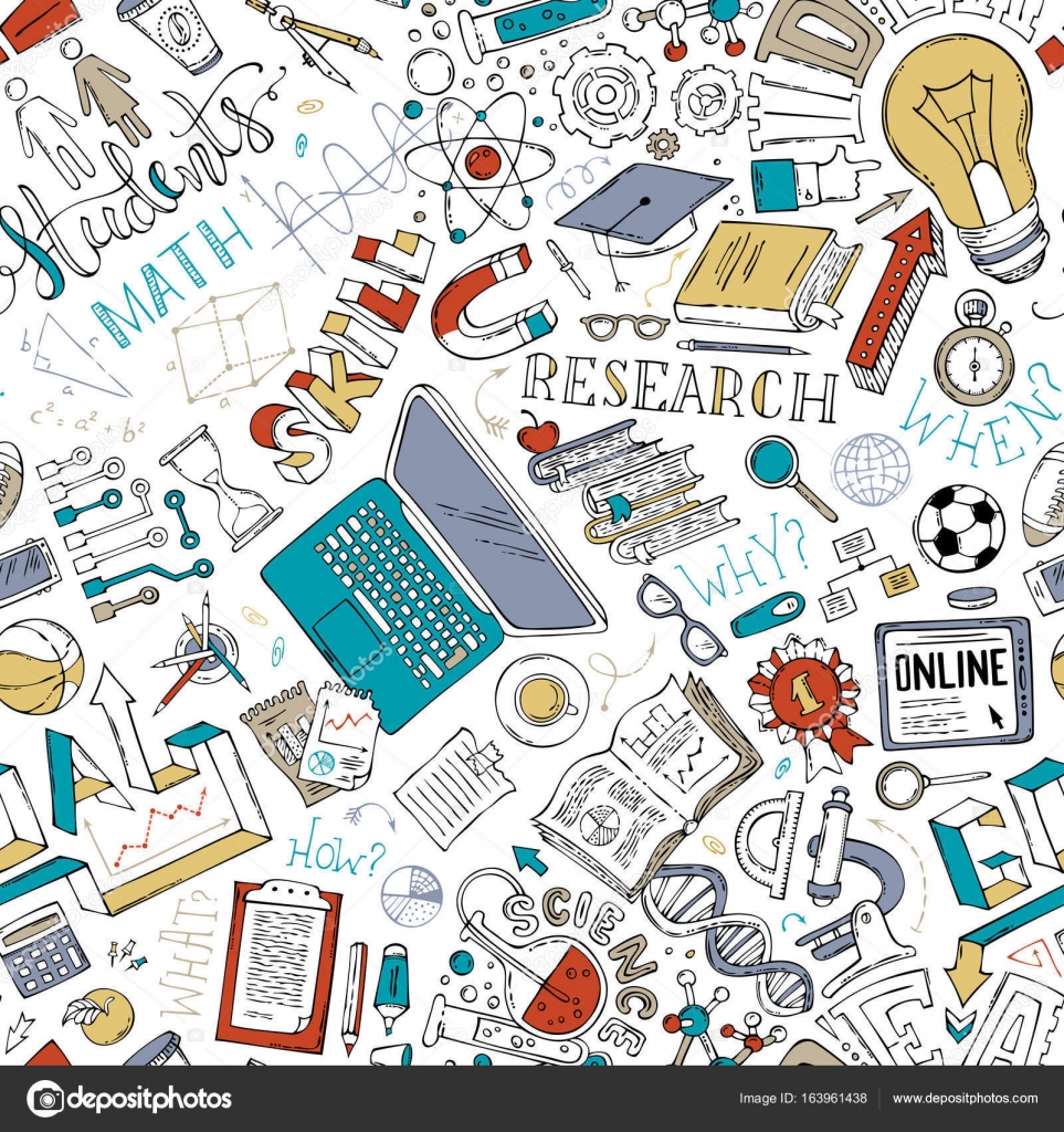Vector seamless education pattern. Stock Vector by ©Maljuk 163961438
