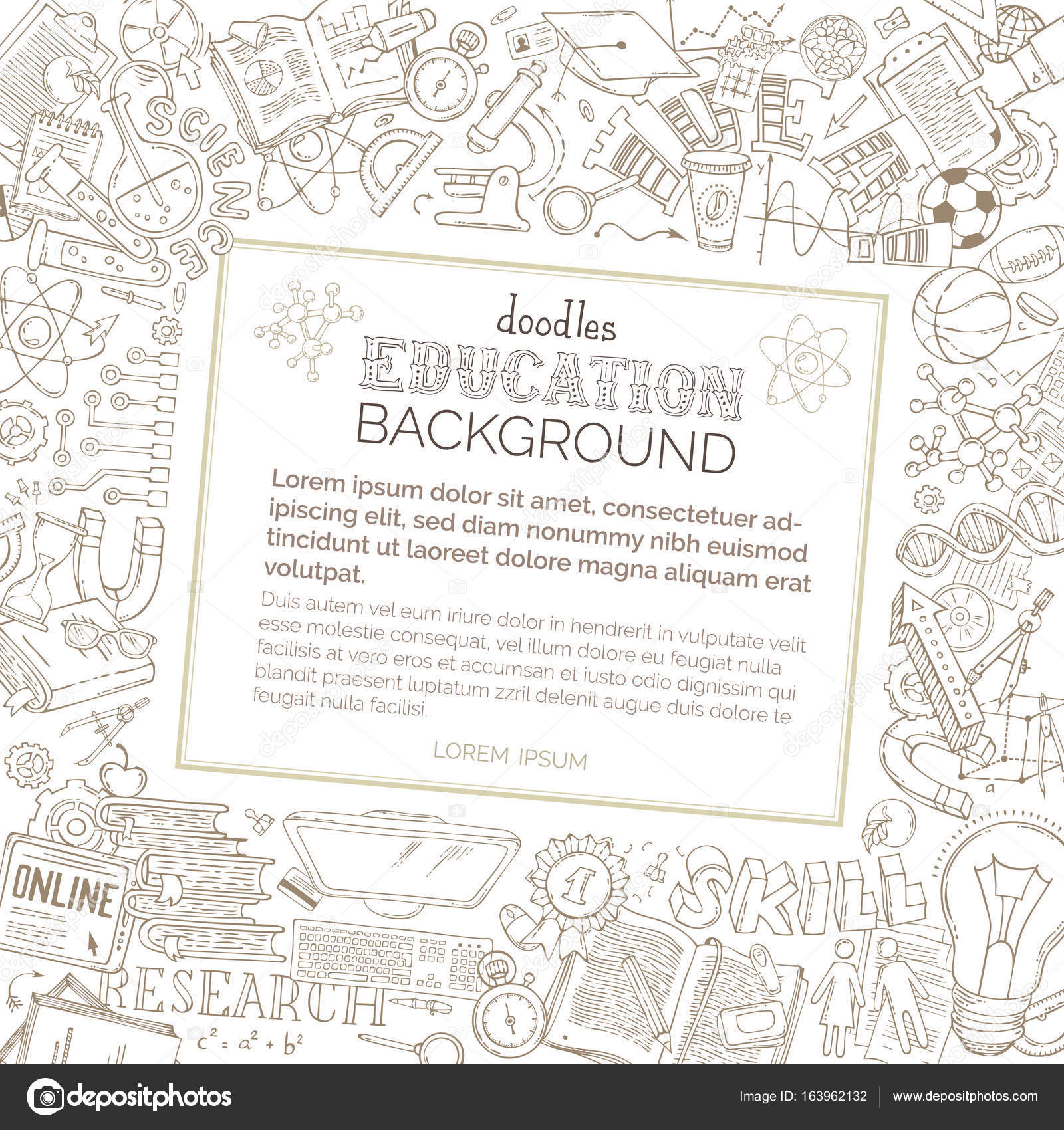 Vector education doodles background. Stock Vector Image by ©Maljuk ...