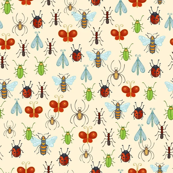 Insects seamless pattern. 24 pieces in set. — Stock Vector © A7880S ...