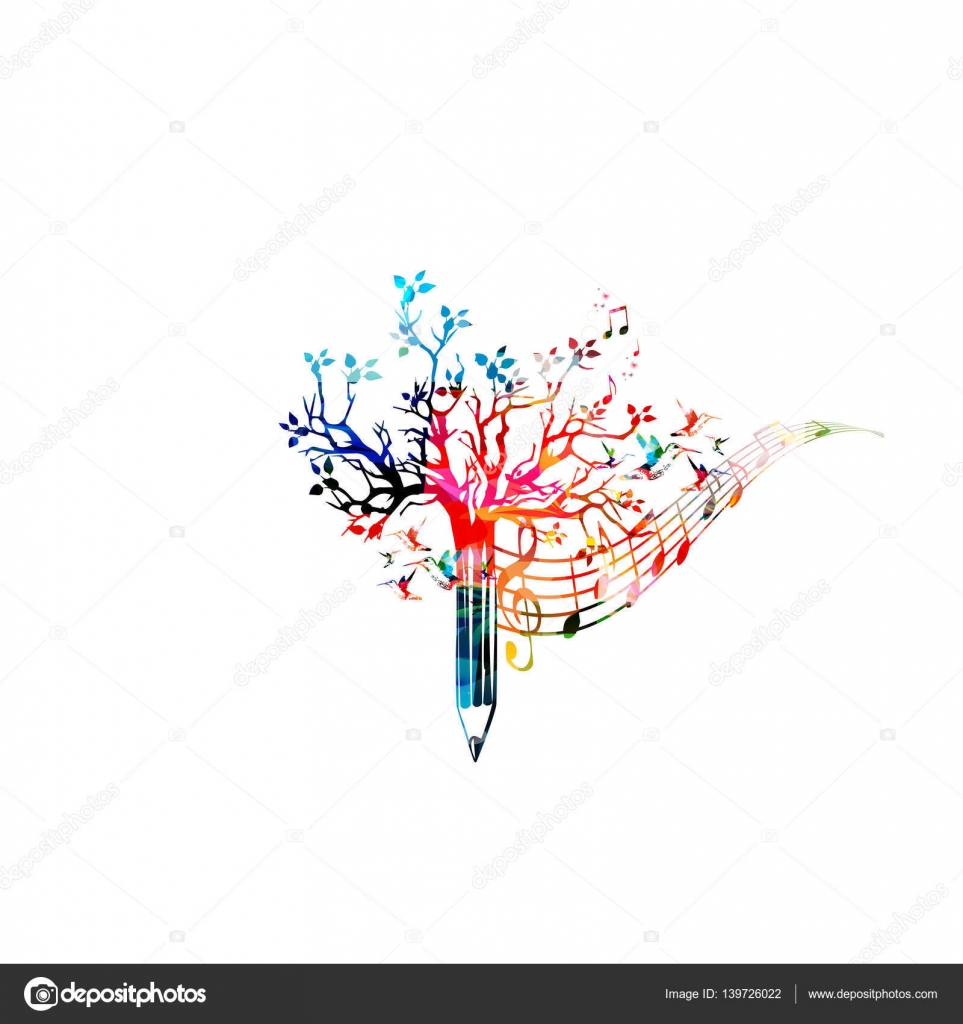 Colorful pencil tree Stock Vector by ©abstract412 139726022
