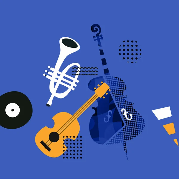 Abstract musical instruments Vector Art Stock Images | Depositphotos