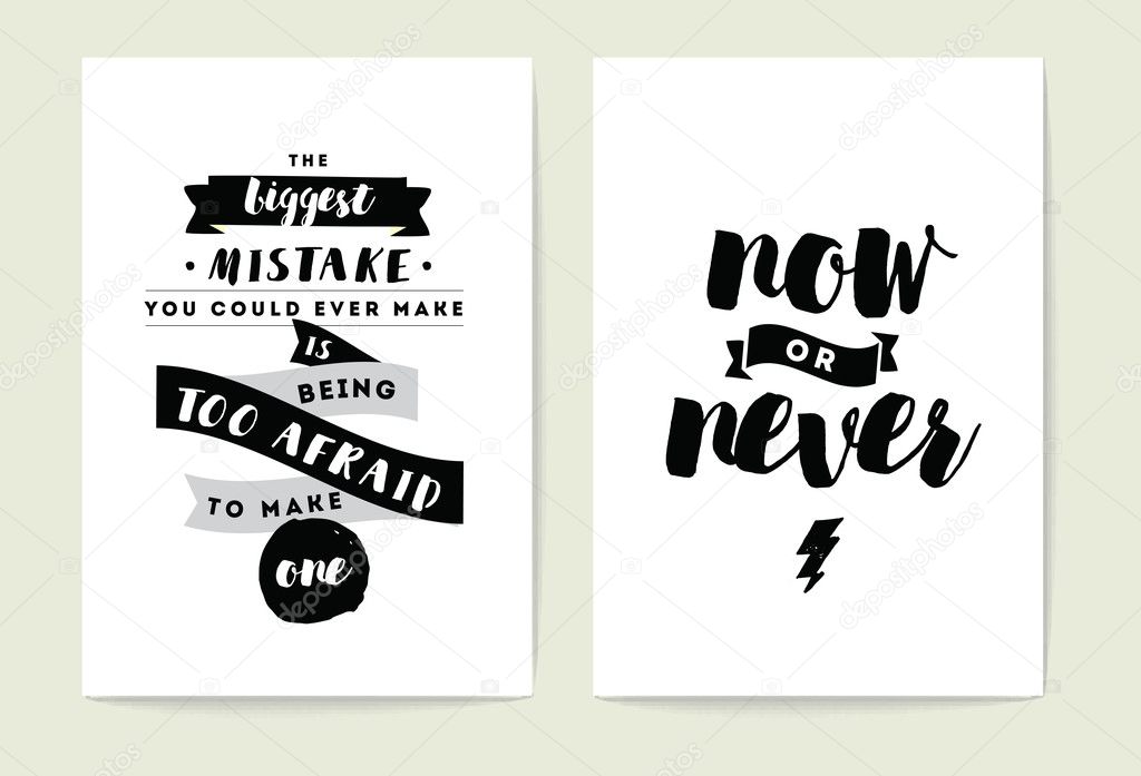 Typography cards set. Stock Vector Image by ©pa3 #124934512