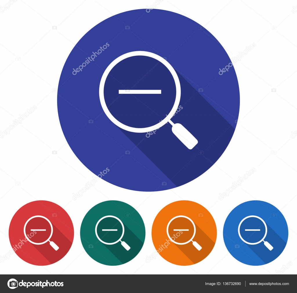 Decrease magnifier icon Stock Vector Image by ©vectol #136732690