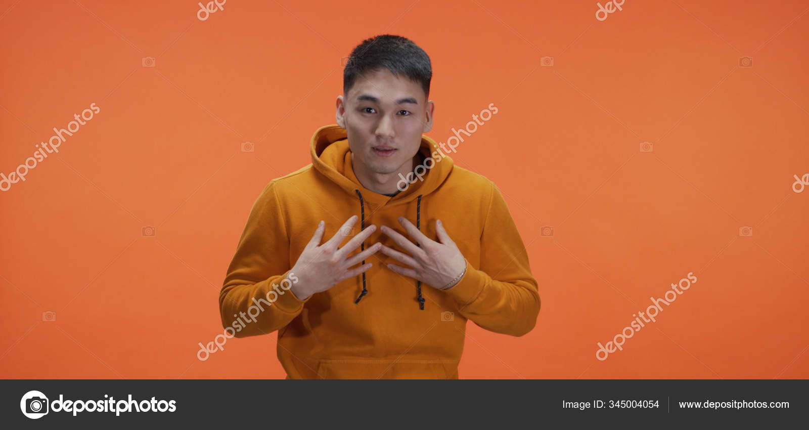 Young man politely avoiding — Stock Photo © EvgeniyShkolenko #345004054