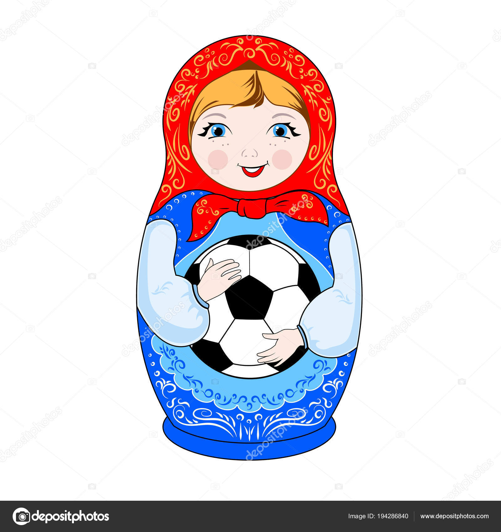 Russian toy - nesting doll, matryoshka — Stock Vector © SavaSylan ...