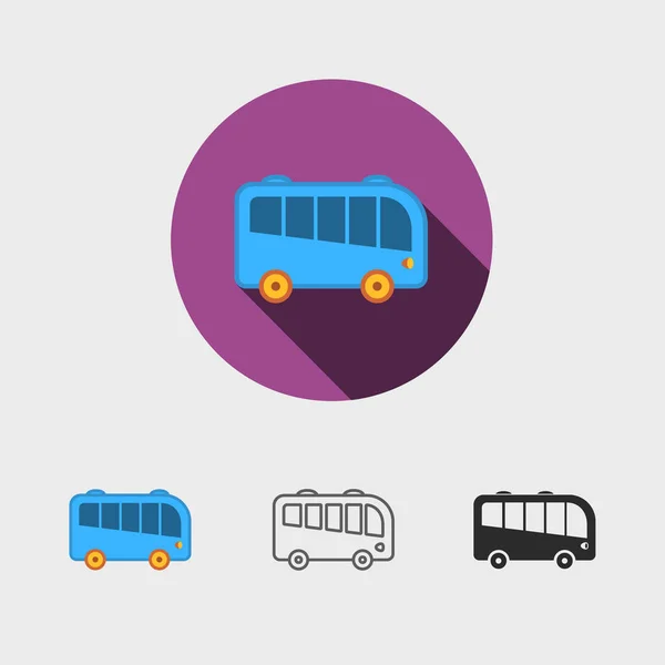 School bus circle icon Vector Art Stock Images | Depositphotos