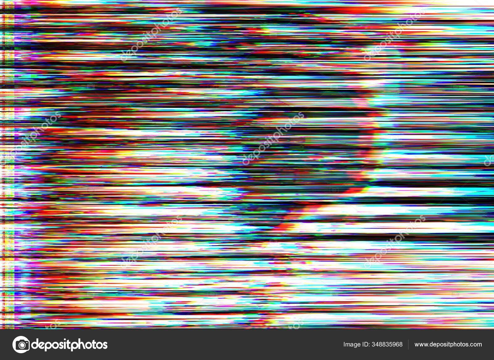 Glitch Signal Background Pixel Noise Display Interference Television ...