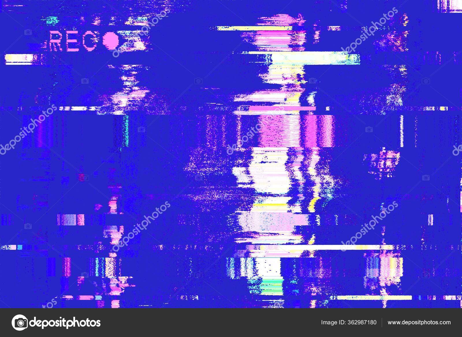 Glitch Signal Background Pixel Noise Display Interference Stock Photo ...