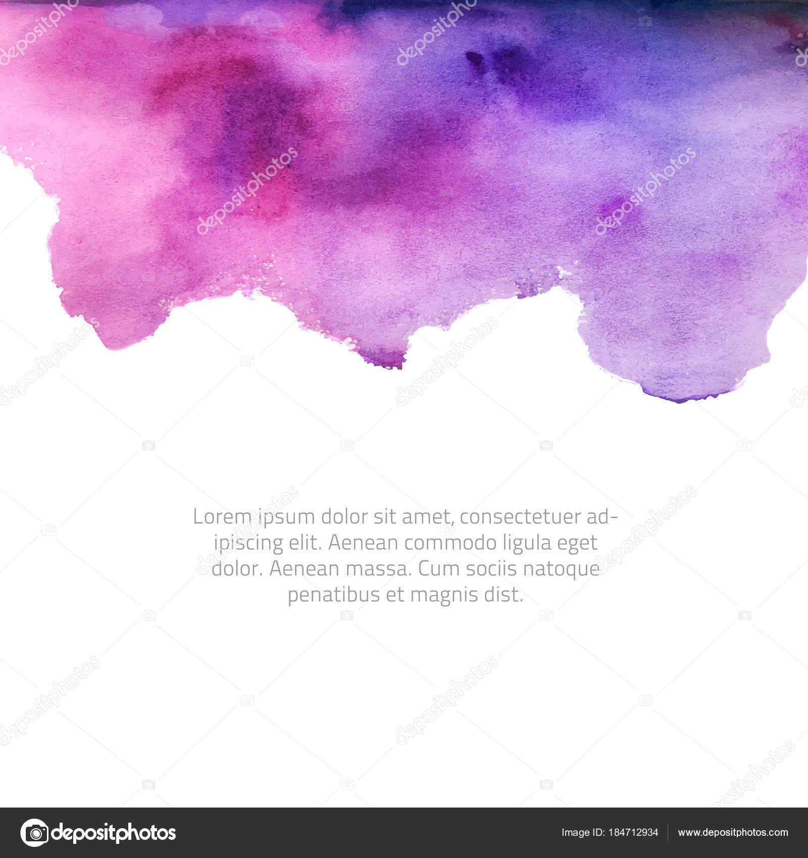 Watercolor-Violet-Card Stock Vector by ©baranovskaya 184712934