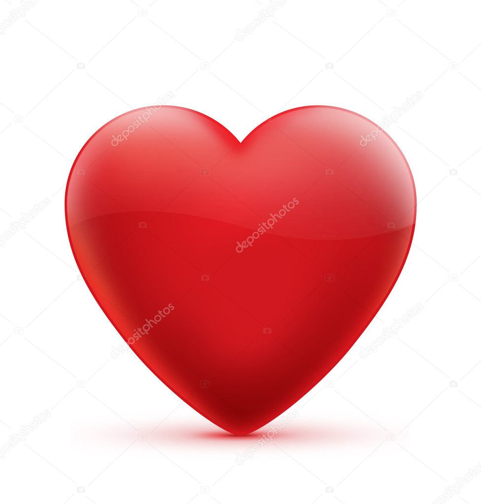 Red Heart Symbol Illustration isolated Stock Photo by ©byenesaltin ...