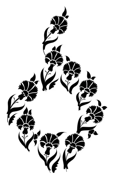 Ottoman Tile Motif. Turkish Ceramic Design. Carnation Pattern. — Stock ...