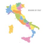 Colorful Italy map Stock Vector Image by ©Volina #1171949