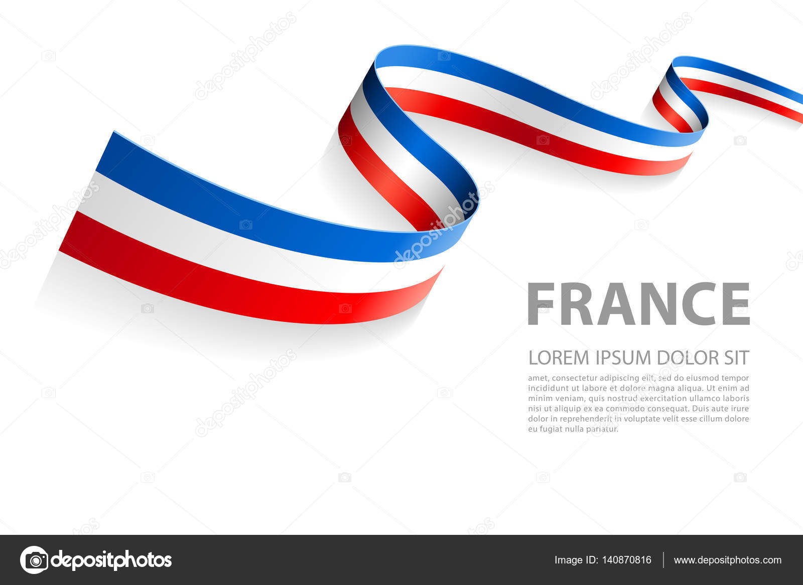 Vector Banner with French Flag colors Stock Vector Image by ©pingebat ...