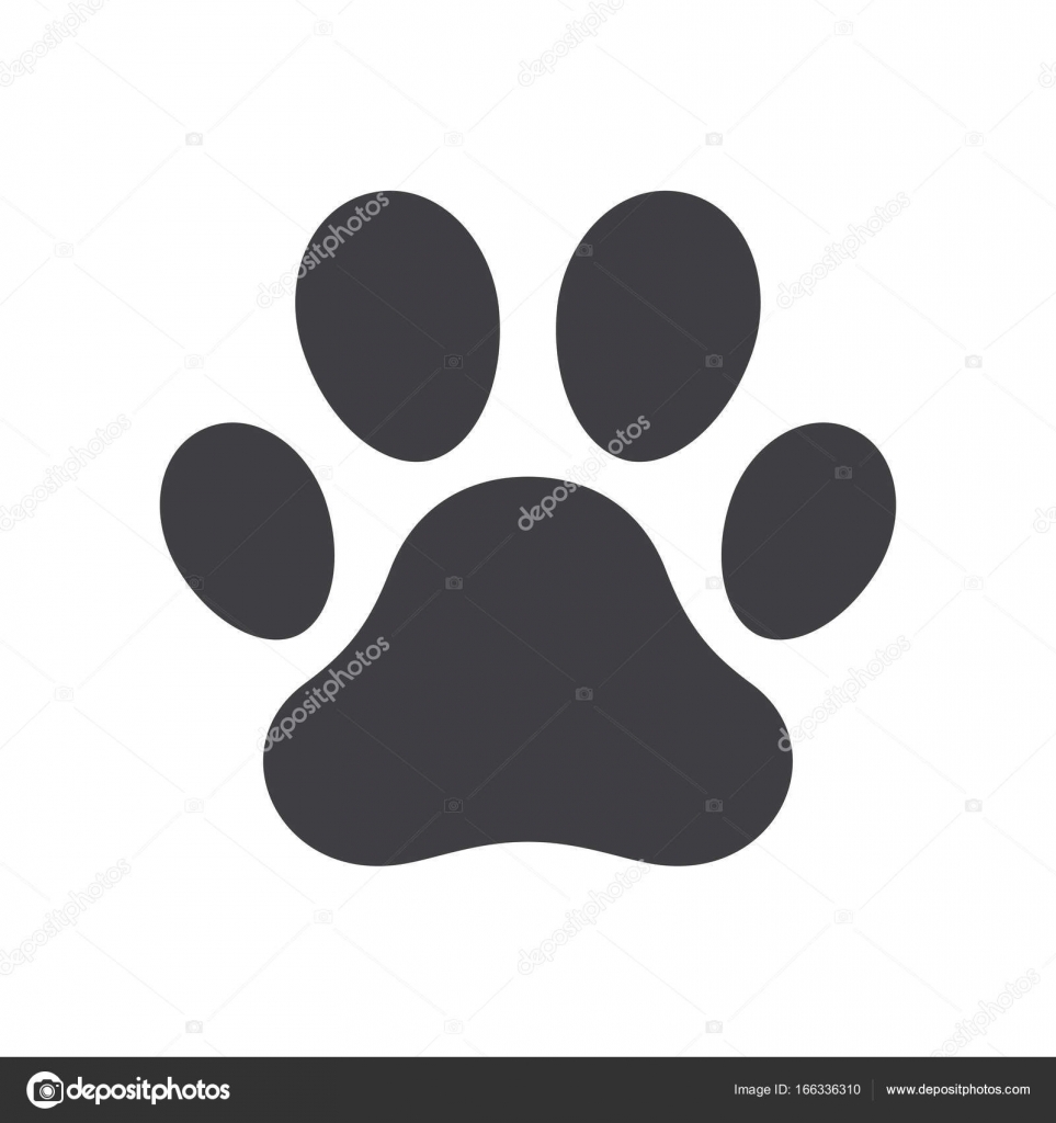 Vector dog paw print Stock Vector by ©pingebat 166336310