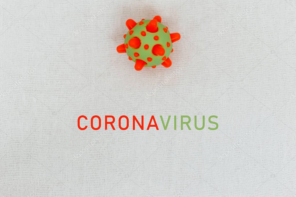Modelo de cepa del virus abstracto de coronavirus del síndrome ...