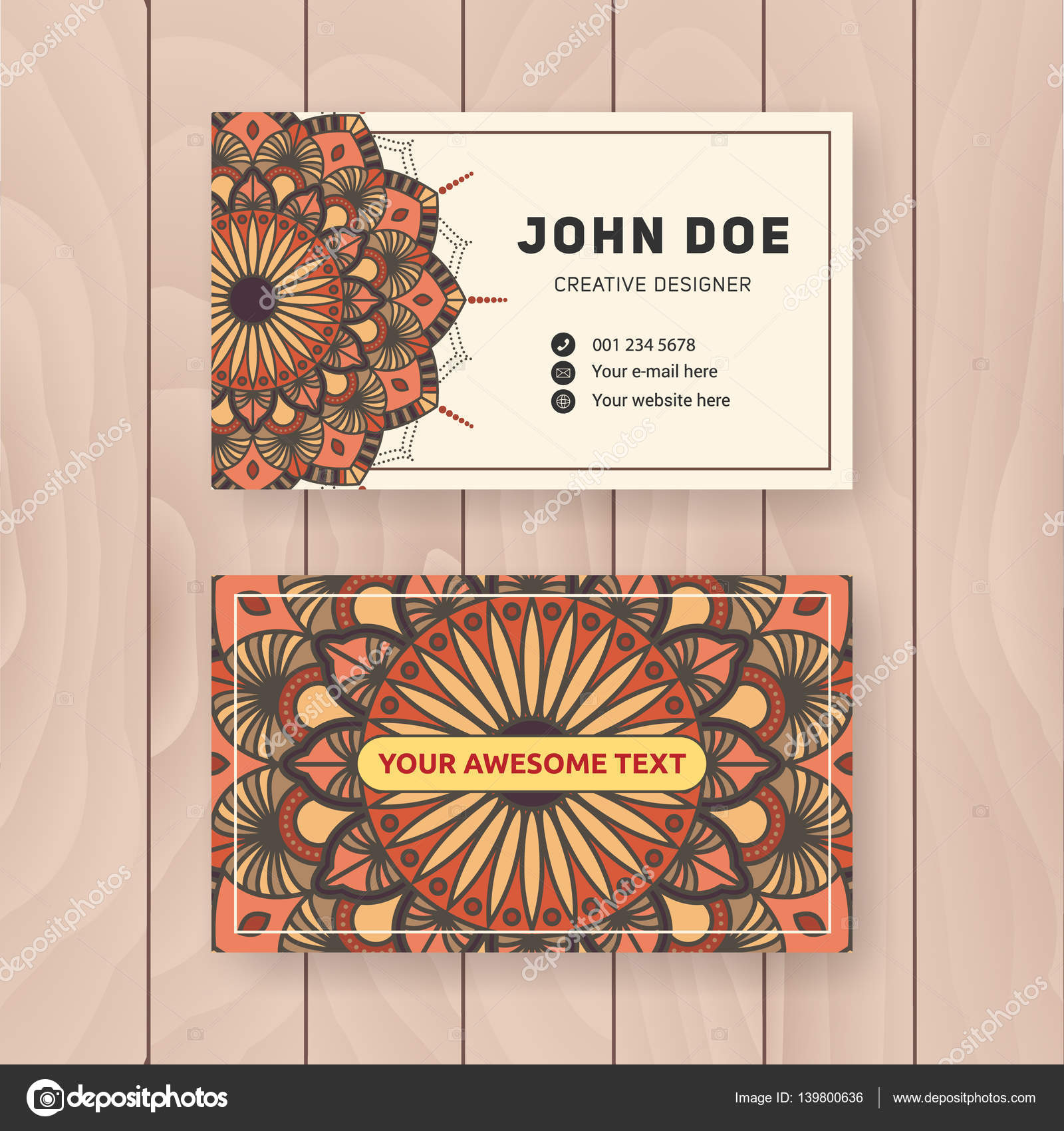 Creative useful business name card design Stock Vector Image by ©raftel ...