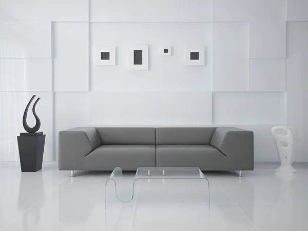 Hi-tech living room on creative background. Stock Photo by ©wodoplyasov ...