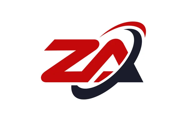 Logo Swoosh Ellipse Blue Letter Vector Concept Stock Vector by ...