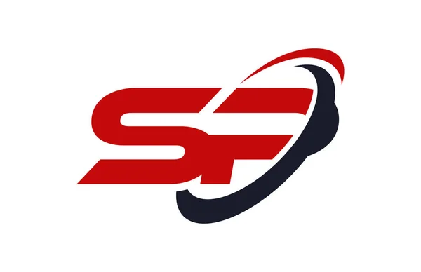 Logo Swoosh Global Red Letter Vector Concept Stock Vector by ...