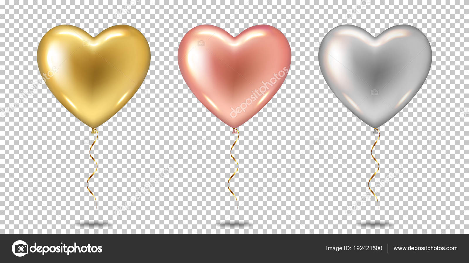 Realistic Heart Balloon Isolated Stock Vector by ©AlionaManakova 192421500
