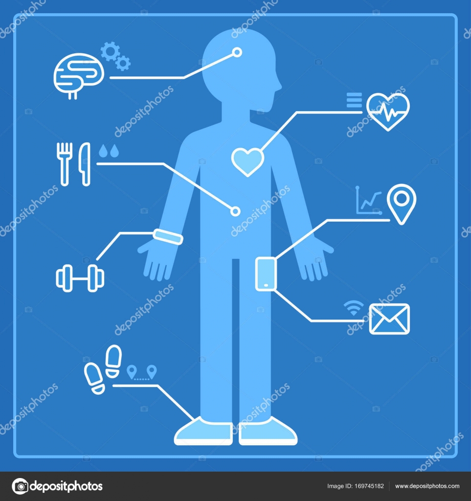 Smart devices health tracking infographics Stock Vector Image by ...