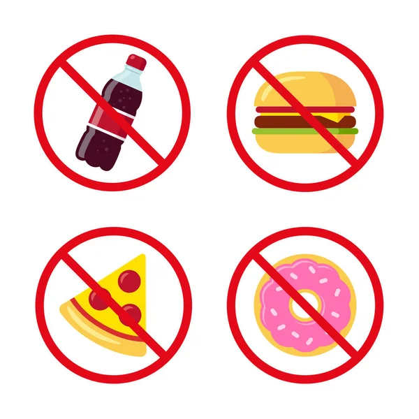 No junk food Vector Art Stock Images | Depositphotos
