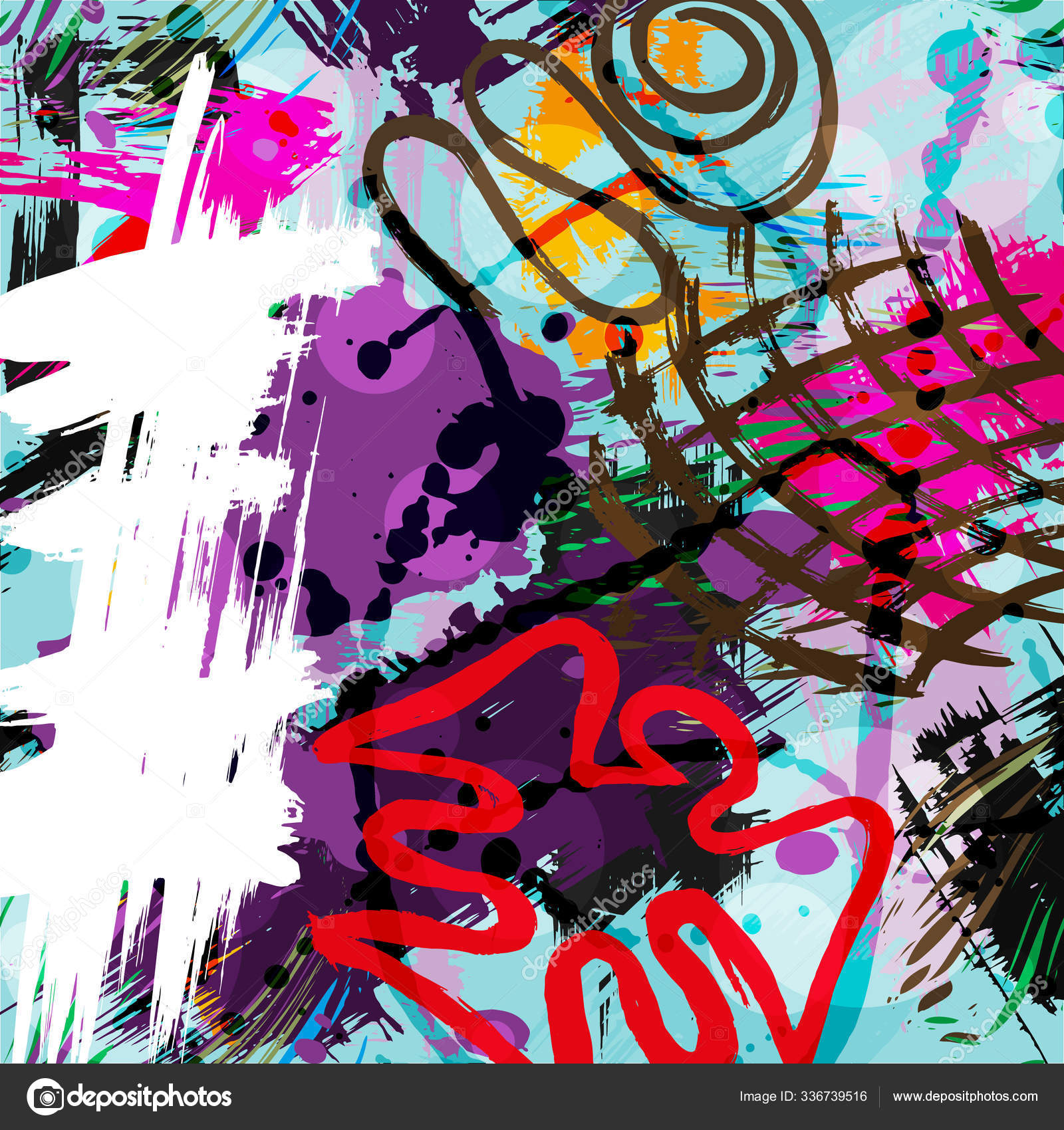 Colorful Graffiti Background