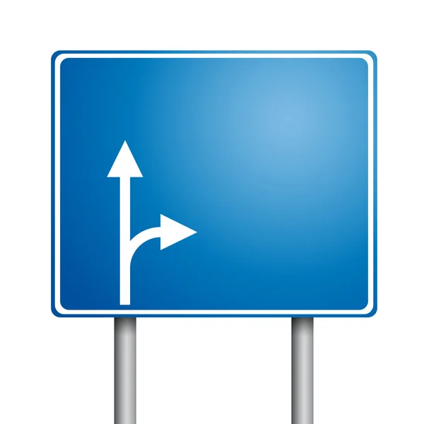 Empty blue road signs Stock Vector Image by ©LuckyTD #126138778