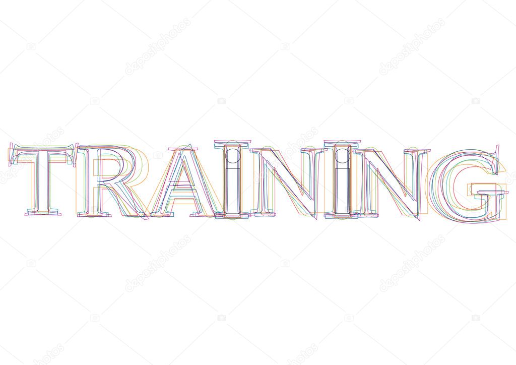 Vector word Training Stock Vector by ©LuckyTD 126131460