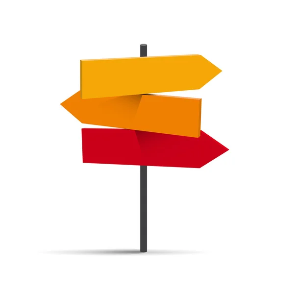 Vector three road signs, travel destinations — Stock Vector © LuckyTD ...