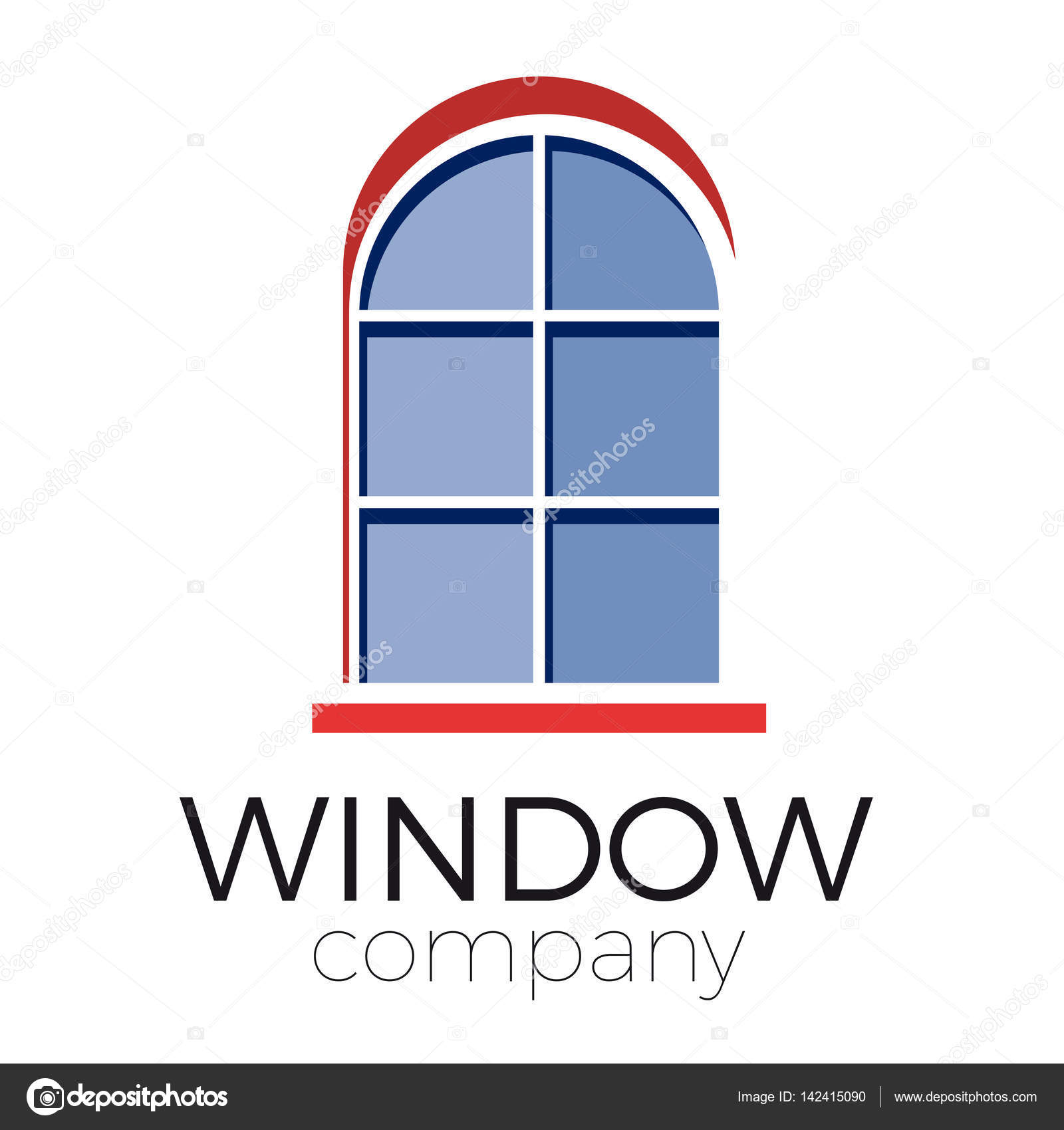 Vector sign window with blue glasses ⬇ Vector Image by © LuckyTD ...