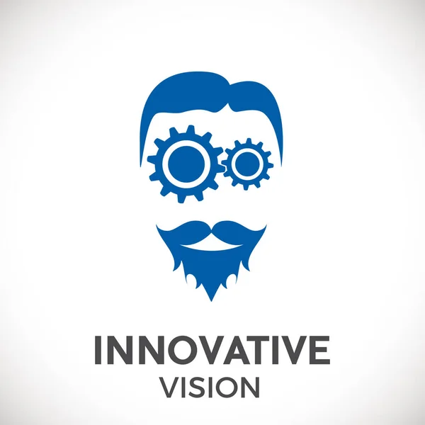 Innovative People Logo Head Gears Vector Concept Startup Stock Vector ...