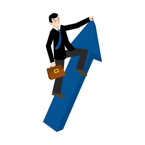 Businessman with suitcase jumping Stock Vector Image by ©AnnaIsaeva ...
